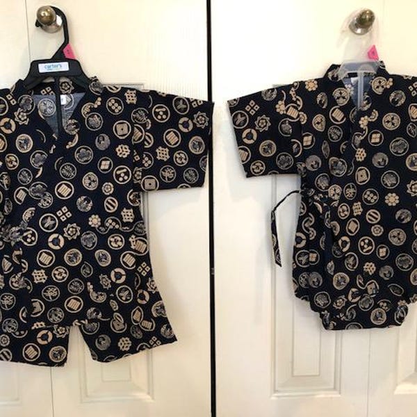 Japanese Happi Coat, Kimono Styled Haori Jacket, Kamon - Etsy