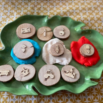 Numbers 1 to 20 on Wooden Log Slices With Symbolschalkboard Logsmaths ...