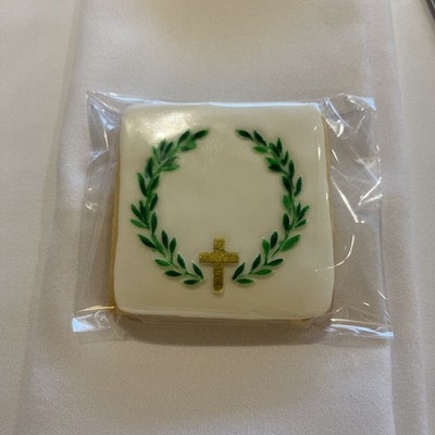 Cross Wreath Embosser Stamp Reverse Fondant Embosser Topper for ...