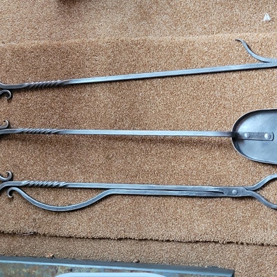 Personalized Four-piece Fire Tool Set With Stand, INDOOR Fire Tools ...