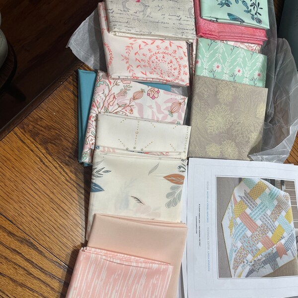 Ribbon Box Quilt Kit Custom Curated - Sew Romantic - Art Gallery ...