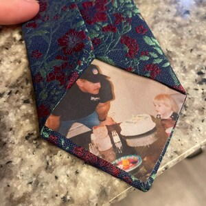 Custom Photo Tie Patch Father of the Bride Groom Gift Neck Ties for ...