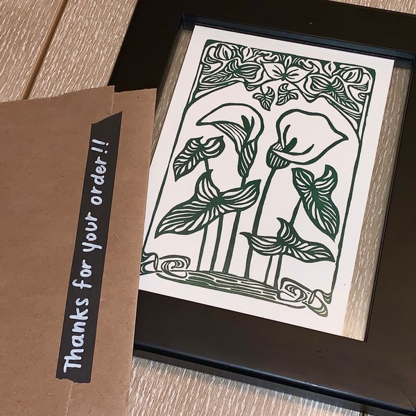 Tomato Linocut Print on Card Stock - Etsy