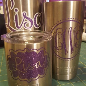 Double Layer Name Name Decal Double Layer Decal Two Color Name Word ...