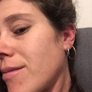 Ruby Nose Ring, Ruby Gold Nose Ring, Rose Gold Nose Ring, White Gold ...