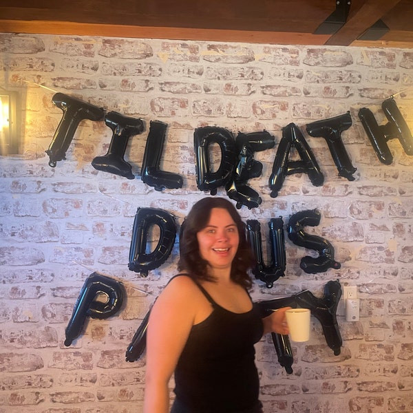 Halloween Bachelorette Party Decorations Til Death Do Us Party Banner ...