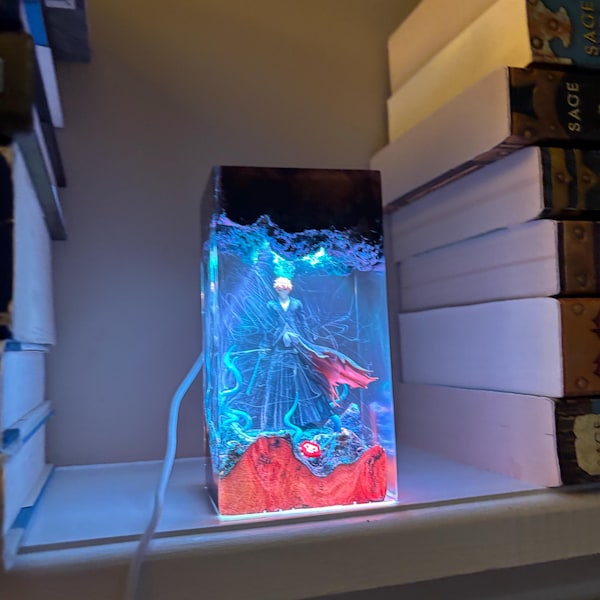 Raptor Dinosaur Figurine Raptor Dinosaur Night Lamp, Custom Epoxy Resin ...