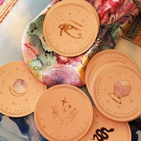 Jupiter Vinyl Sticker Blue Pink Stripe Planet Watercolor Pastel ...