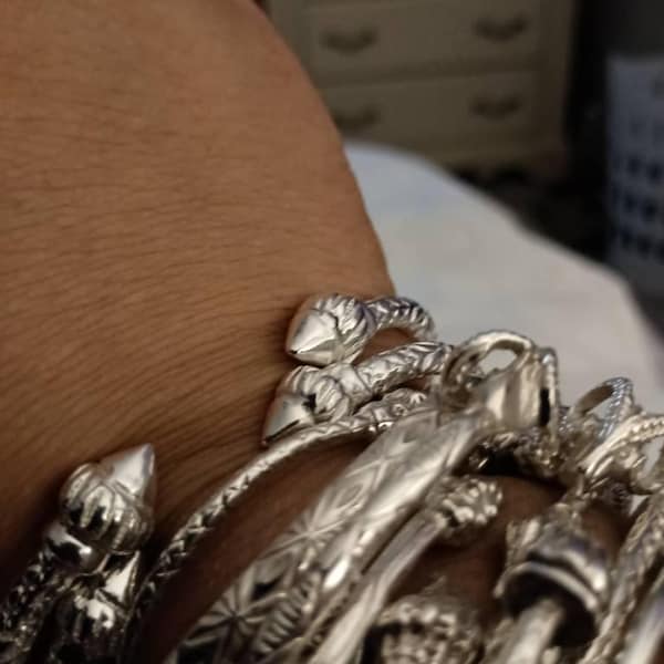 Fist .925 Sterling Silver West Indian Bangles, Bangle Set, Caribbean ...