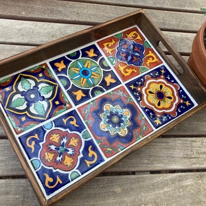Green trebol Mexican Tile Coasters - Etsy