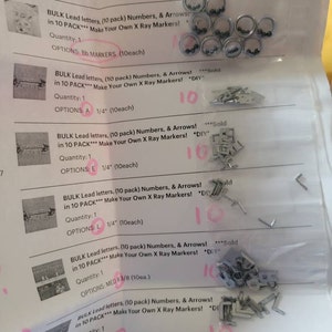 T-rex Markers no Bb's Inside X-ray Markers Letters & - Etsy