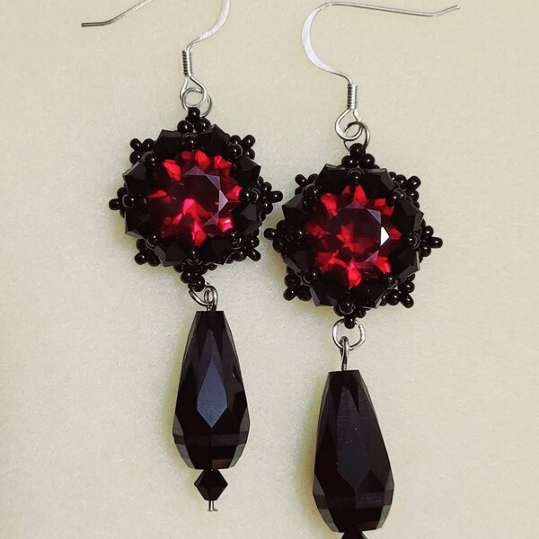 Victorian Necklace/goth Beaded Necklace/handmade Gothic Necklace/choker ...