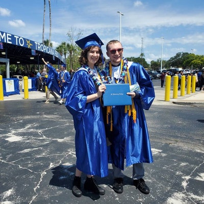 Graduation Hawaiian Lei White & Dyed Orchid Single Lei - Etsy
