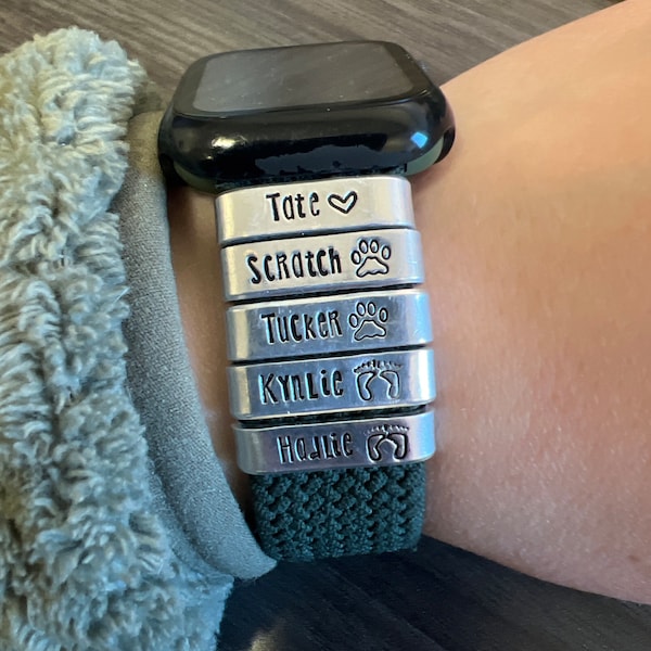 Personalized Watch Band Charm, Smart Watch Charm, Personalized Gift ...