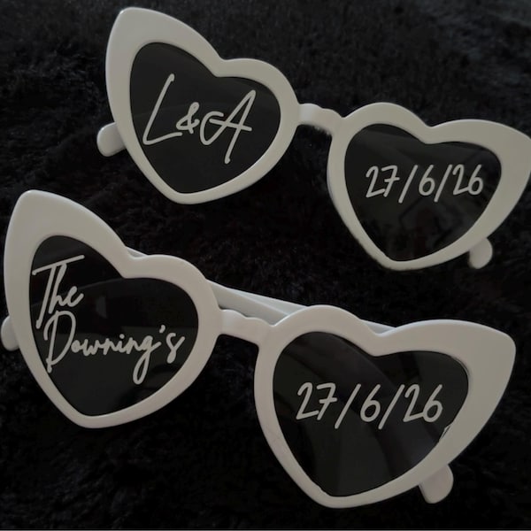 DIY STICKERS for Wedding SUNGLASSES| |wedding Personalised Sunglasses ...