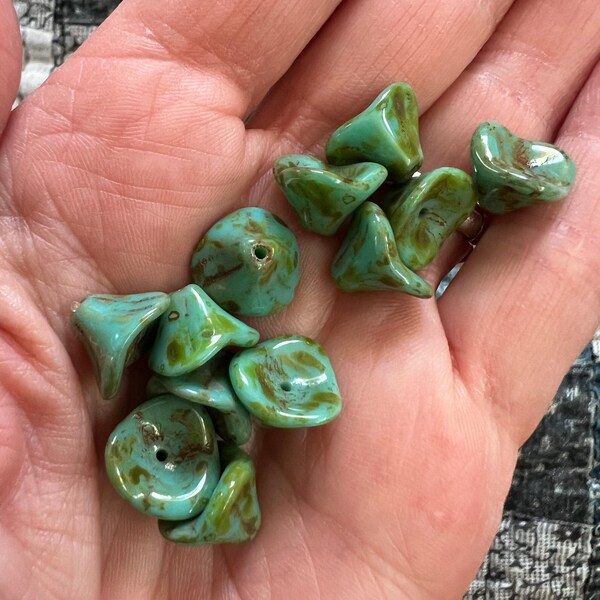 Crystal Transparent W/ Pink Shaded Paint Finish Faint Gold Luster 13 X ...