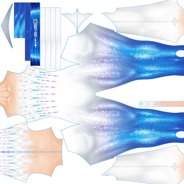 Queen Sonia Tattoo Tears of the Kingdom Blueprints Cosplay Pattern SVG ...