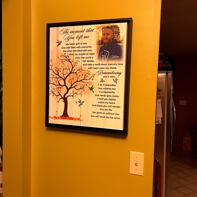 Memorial Canvas God's Garden Poem Canvas, God Took You Home Canvas ...