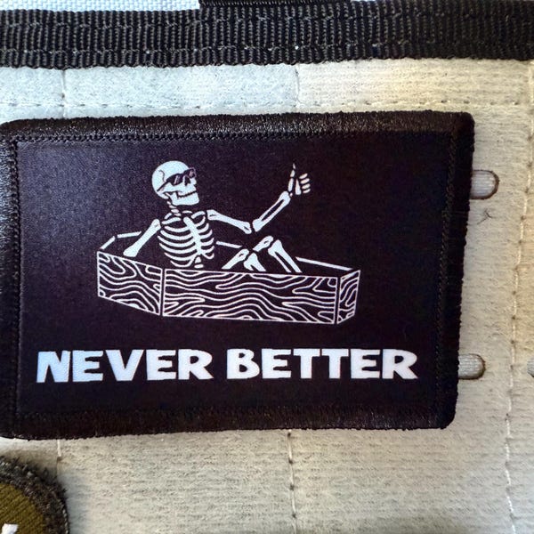 Slow is Smooth Smooth is Fast Sniper Morale Patch Hook and Loop Backing for Backpack, Rucksack ...