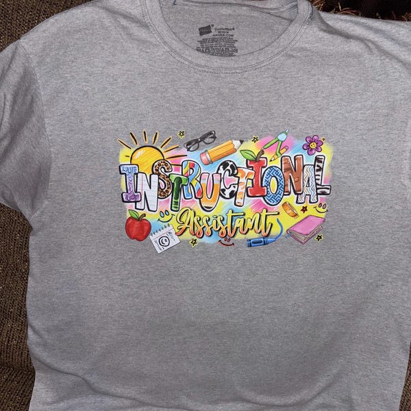Instructional Assistant Png Sublimation Design, Teacher Appreciation ...