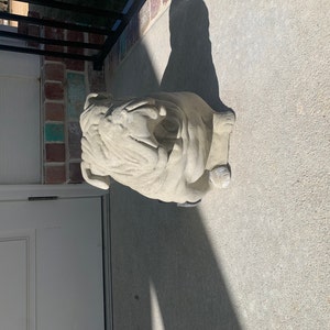 Massive Laying Cow Statue Calf Concrete Figurine Outdoor Decoration for ...