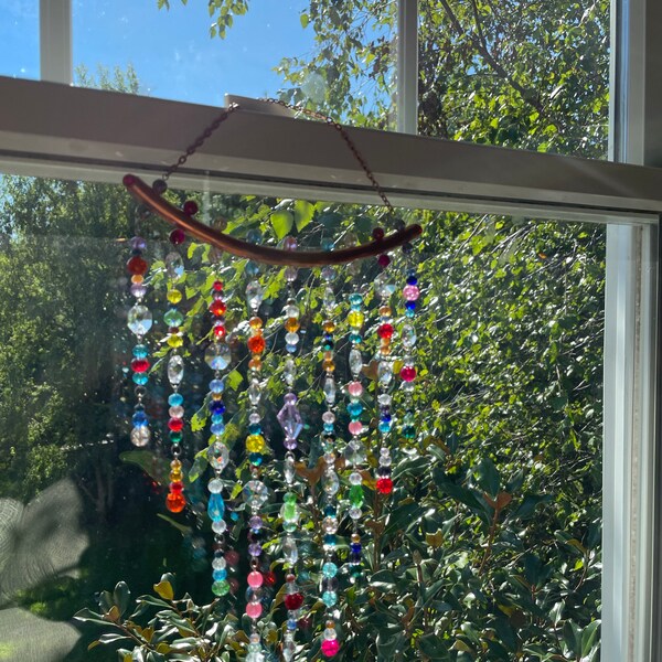 Boho Window Decor, Suncatcher, Window Hanging Decorations, Millefiori ...