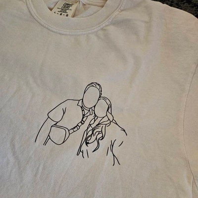 Custom Portrait Shirt, Comfort Colors Custom Portrait From Photo ...