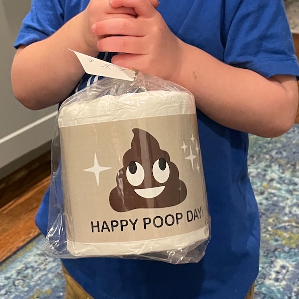 Funny Poop Emoji Toilet Paper Roll – Gag Gift for Brother/birthday ...