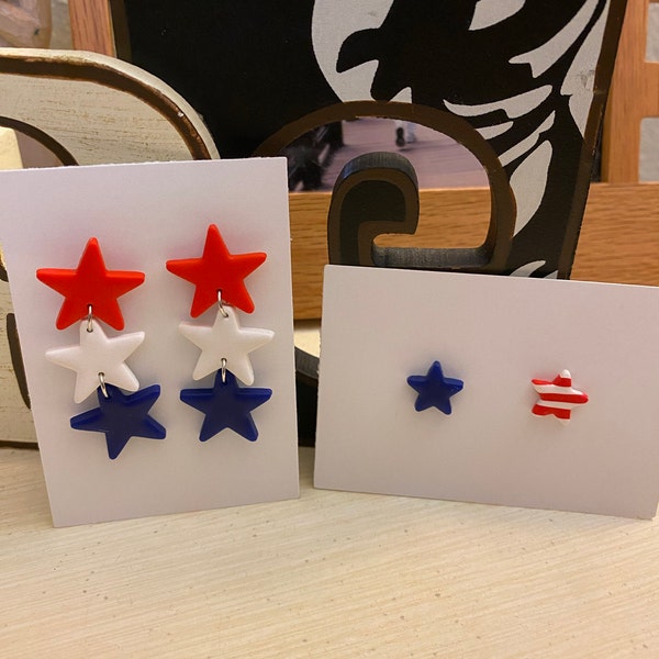 July 4th Polymer Clay Earrings | Fourth of July Polymer Clay Earrings ... July 4th Polymer Clay Earrings | Fourth of July Polymer Clay Earrings ...