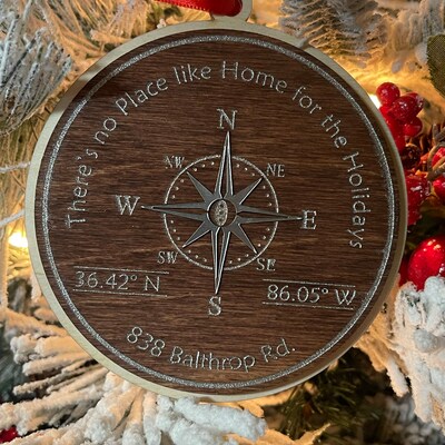 Compass Local Ornament Svg for Lasers DIGITAL File Only Both Score ...