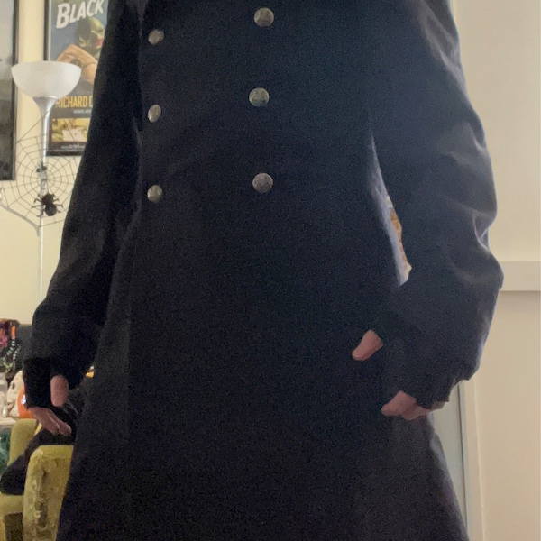 Overcoat in Wool, Made to Measure, Victorian Steampunk Single / Double ...