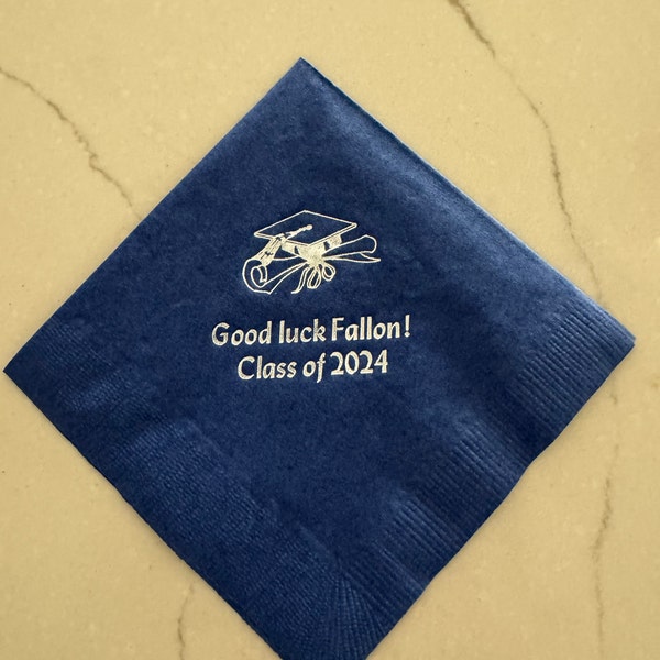 200 Personalized Graduation Party Cocktail Beverage Napkins - Etsy