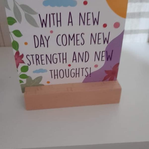 Affirmation Cards Positivity Cards With Wooden Stand, Positive ...