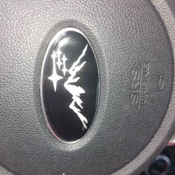 Subaru Steering Wheel Emblem CUSTOM Overlays Vinyl Stickers Emblem ...