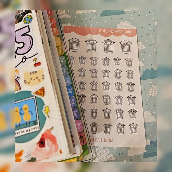 Reusable Sticker Book | 5x7 | Sticker Organisation | Planner Stickers ...