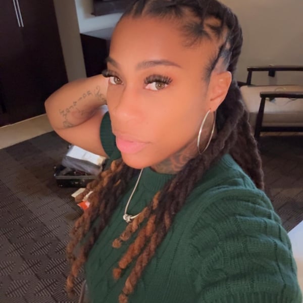 Salt and Pepper Goddess Dreadloc Extensions Black and Grey Curly Tips ...