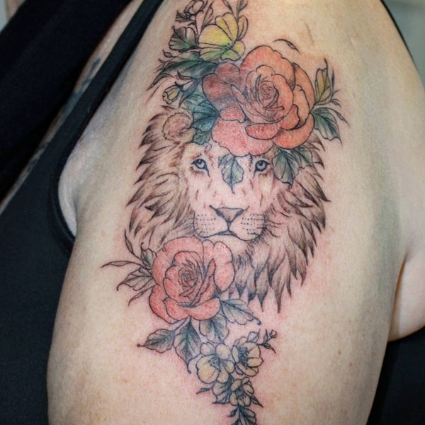 Feminine and Floral Design for Chik Tattoo Tattoo. Instant Download of ...