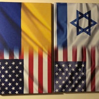 World Map With Flags of the Countries Canvas Print, World Map Wall Art ...