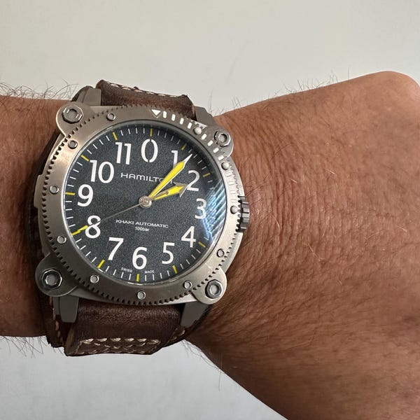 6 Piece Handmade Leather Watch Travel Case – Full-grain Italian ...