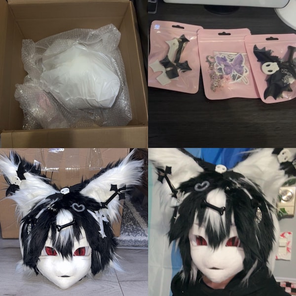 Gojo Cat Kigurumi / Fur Head / Cute Furry Head / Furry Cos / New Fur ...