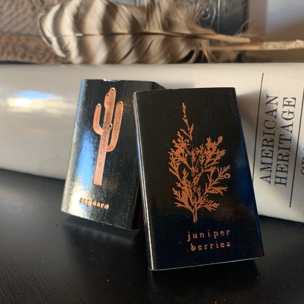 Saguaro Cactus Botanical Matchbox. Cacti Print Matches. Nature Lover ...