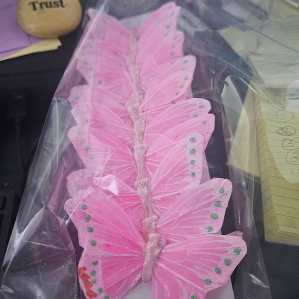 12 Small 3 Artificial Hummingbirds With Feathers on Wire for Crafts ...