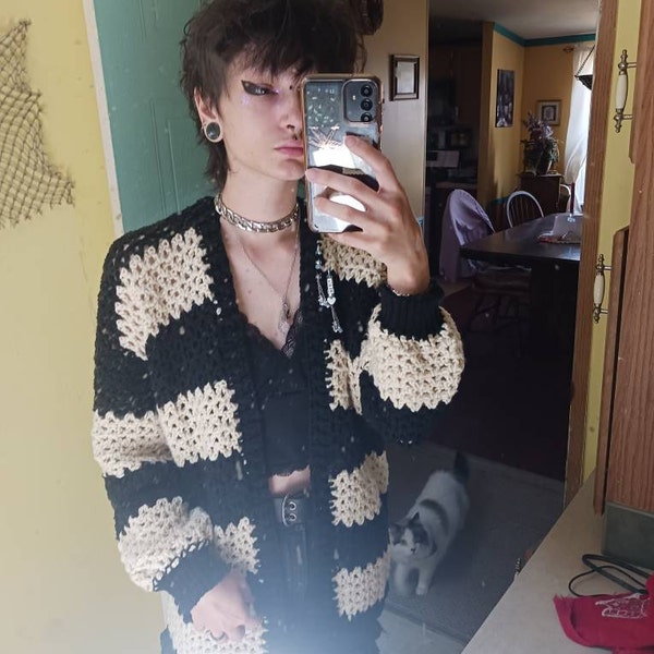 November Nights Sweater | Midwest Emo Coraline Inspired Sweater. Grunge ...