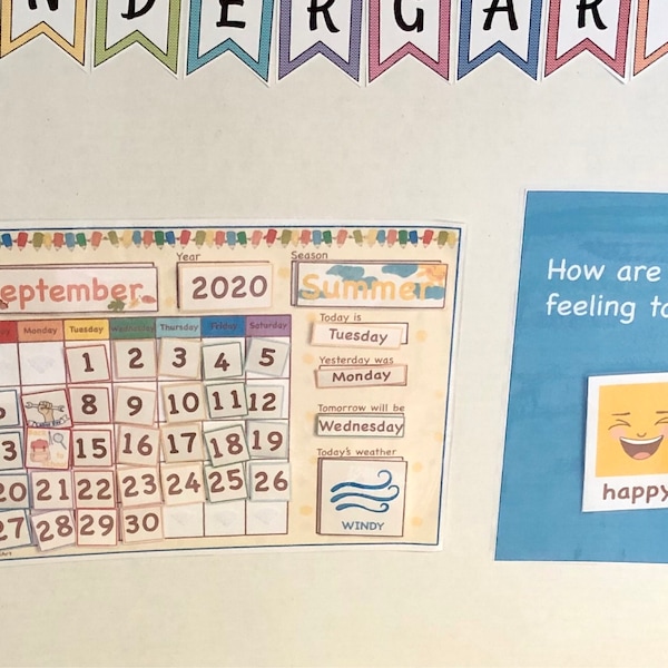 Homeschool Wall Calendar Perpetual Calendar Kids Calendar, Classroom ...