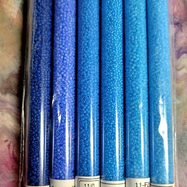 11/0 Opaque Purples Round Seed Beads Set 12 Colors - Etsy