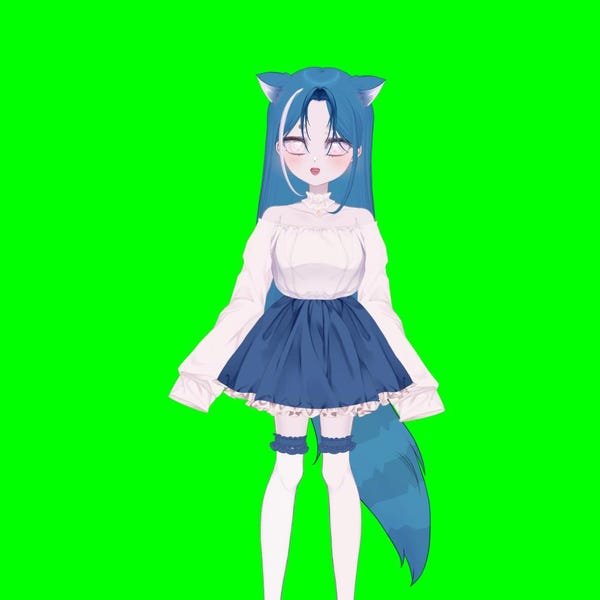 Vtuber Asset | Live2d Fluffy Tail | Rigged Vtuber Tail - Etsy