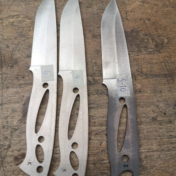 Japanese Chef Knife Blade Blanks - N690 Steel Stainless Steel Knife Blade Blanks for Kitchen ...