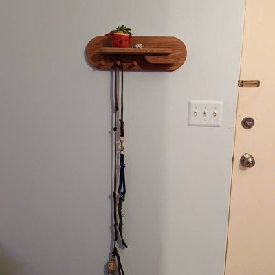 Entryway Organization, Key Holder, Wall Mount Coat Rack With Shelf ...