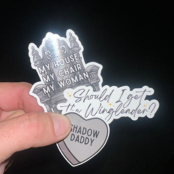 My House My Chair My Woman Sticker, Bookish Sticker, Fourth Wing, Iron ...