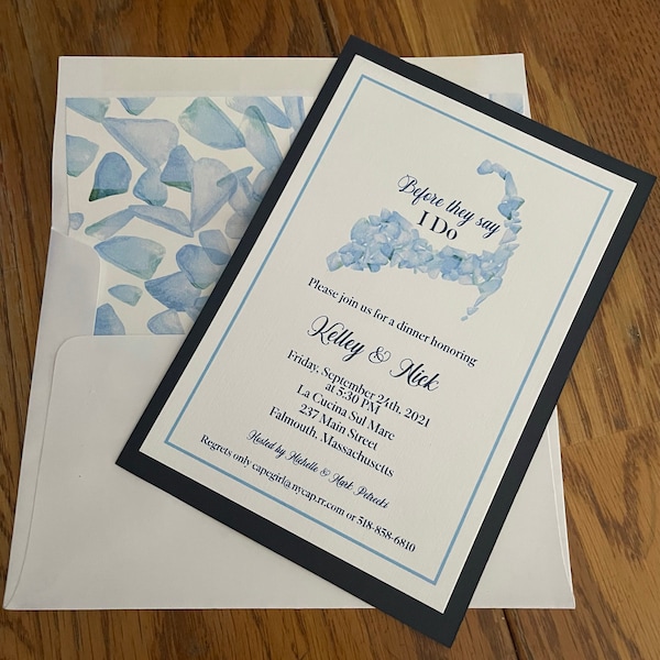 Cape Cod Wedding Invitation, Nautical Invitation, Cape Cod Invitation ...